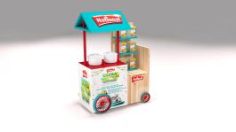 Curry Display Stand Food Cart Food Counter for Sale