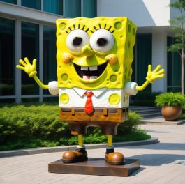 SpongeBob Fiberglass Statues – Photo Display Ornaments for Shops, Malls ...